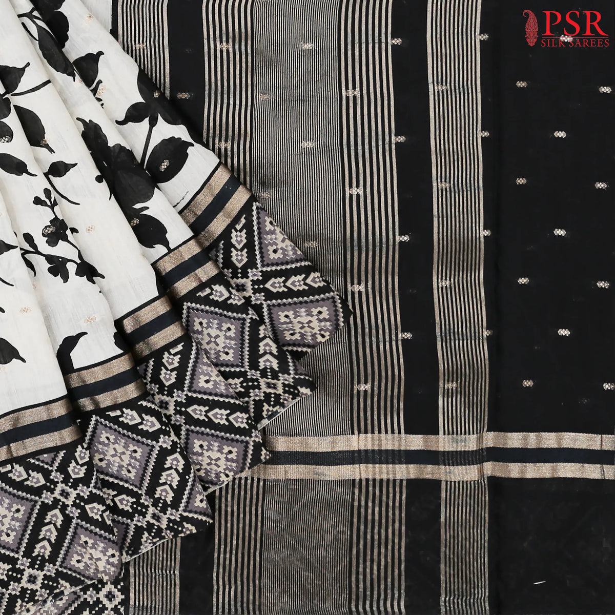 Pearl Grey Asssam Saree – PSR Silks