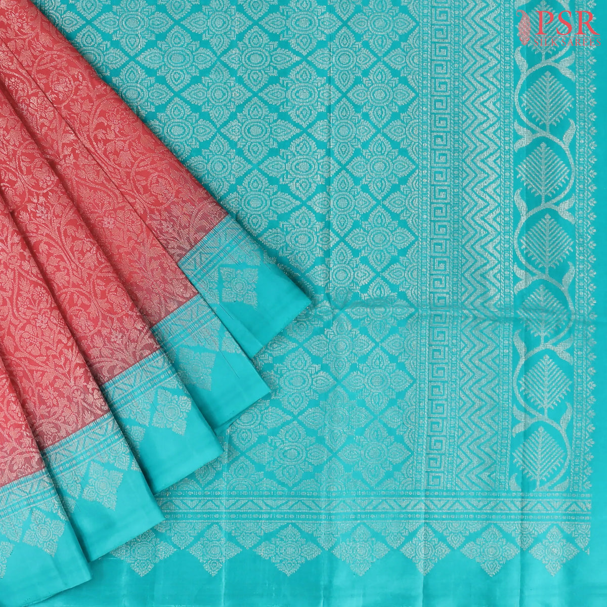 Desire Red Soft Silk Saree – PSR Silks