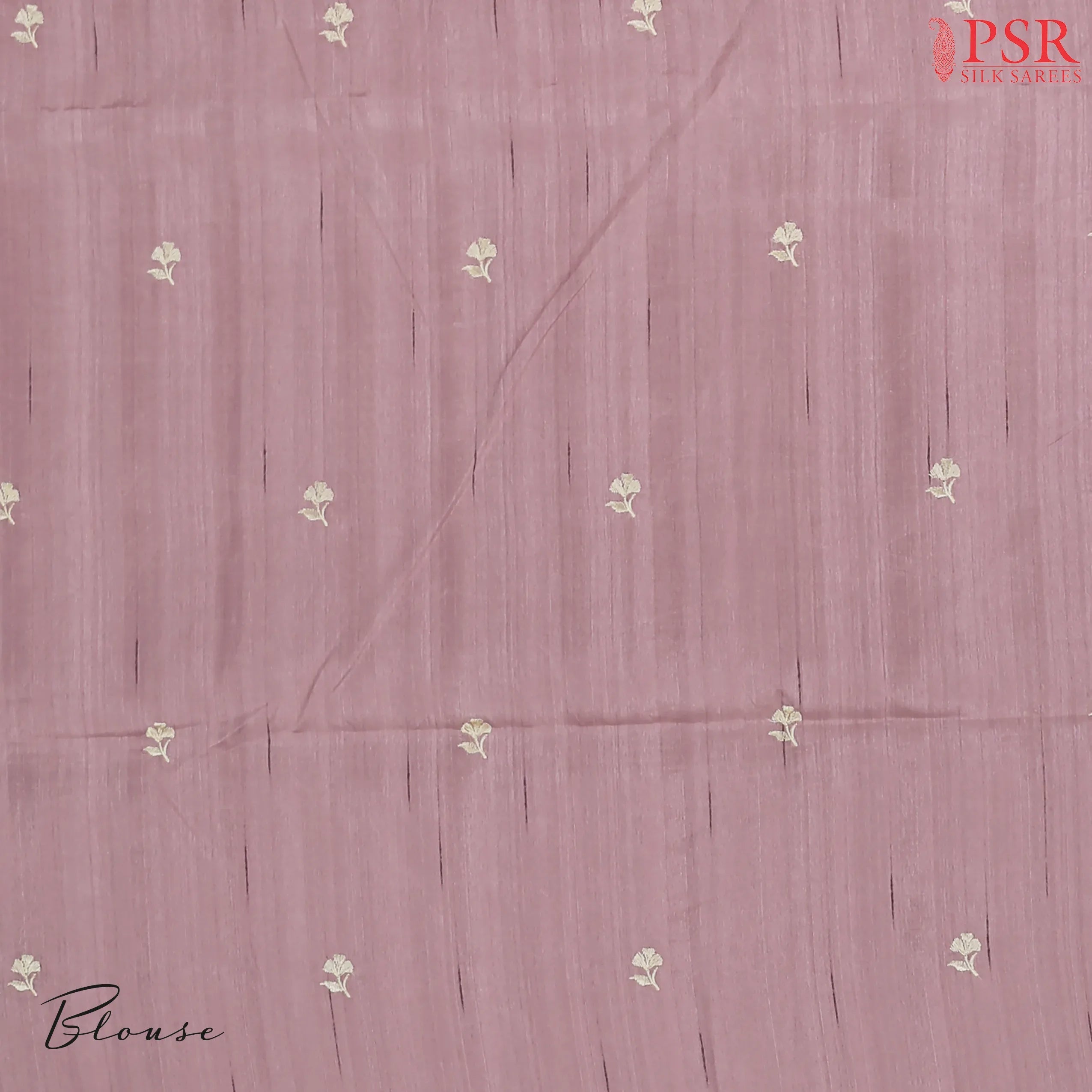 Puce Pink Kosa Embroidery Saree – PSR Silks